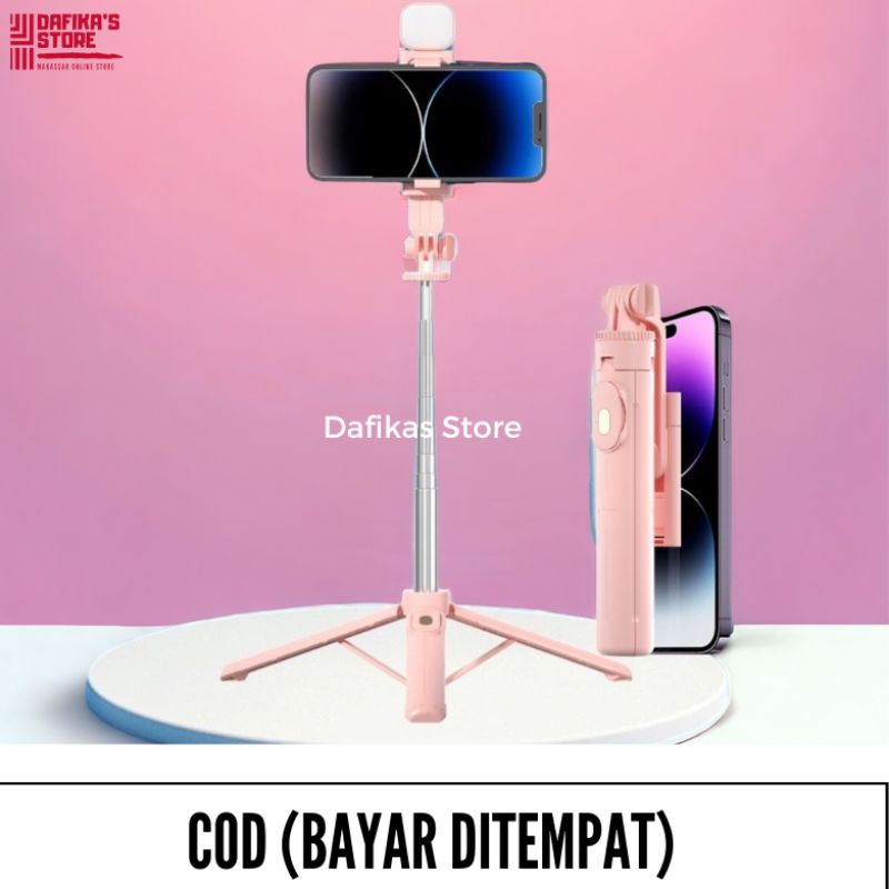 Jual TRIPOD TONGSIS + LAMPU LED + REMOTE BLUETOOTH 4IN1 MULTIFUNGSI ...