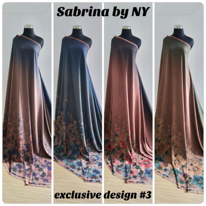 Jual bahan sabrina motif elsya | bahan sabrina silk | motif gradasi ...