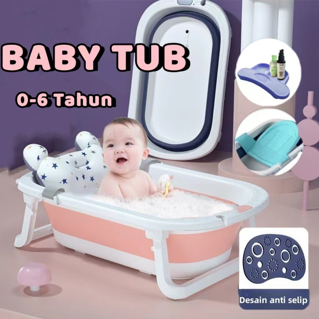 Jual Baby Bath bak mandi lipat Tub Bak Mandi Bayi Lipat Bantal Mandi ...