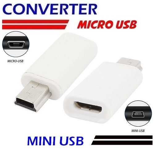 Jual Sambungan Converter Micro USB Female to Mini USB Male Adapter High ...