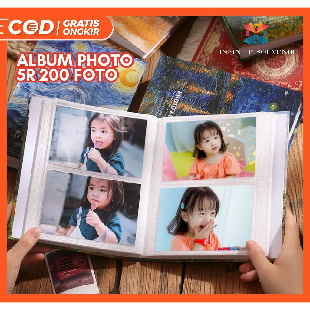 Jual ALBUM 5R 200 FOTO / Buku Album Photo Isi 200 Foto 5R 13.5 X 18.6 CM / Collection Book ...