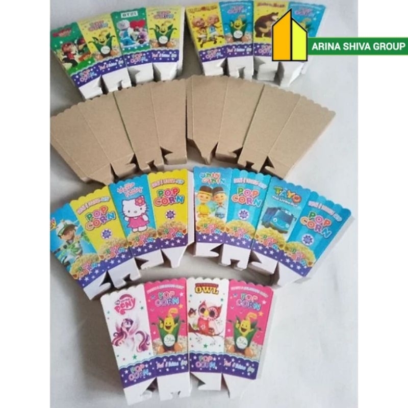 Jual 300 LEMBAR KERTAS POPCORN 12 × 6 BAHAN DUPLEK | BOX KEMASAN ...