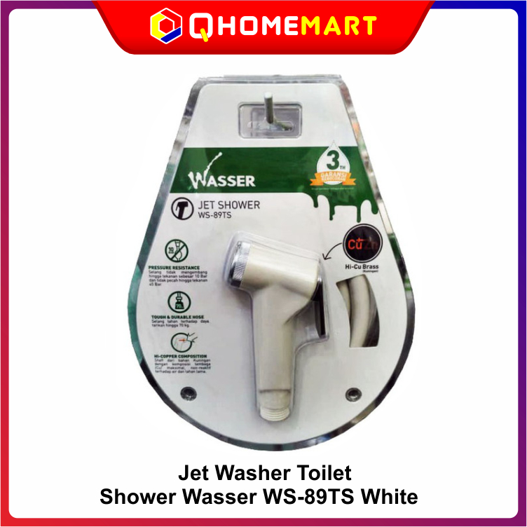 Jual Jet Shower Wasser WS-89TS + Selang Original Toilet Spray Bidet ws 89 Ts White | Shopee ...
