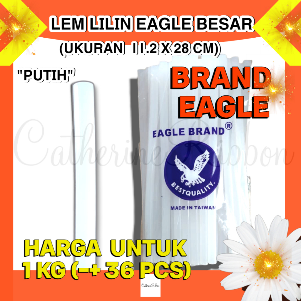 Jual LEM LILIN EAGLE BESAR 1 KG ISI -+ 36 PCS / LEM BAKAR/ LEM STICK ...