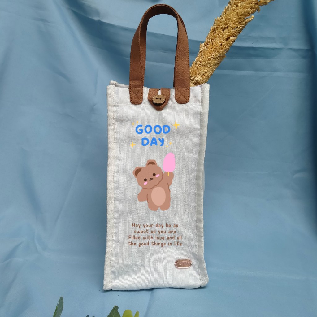 Jual ABIYAH - Tas Tumbler / Souvenir / Tas Botol Minum Ukuran 12 x 12 x ...