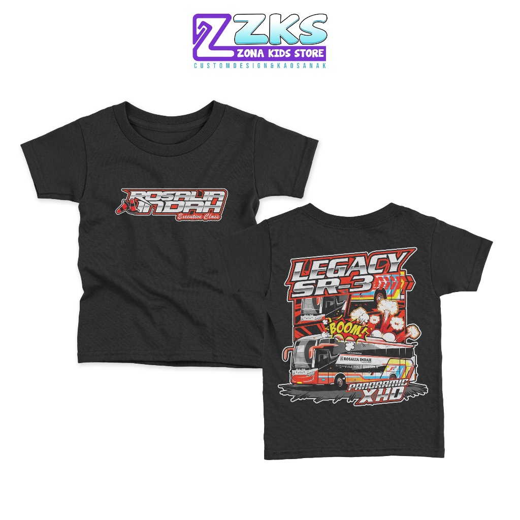 Jual KAOS ANAK BUS ROSALIA INDAH LEGACY SR-3 PANORAMIC XHD TERBARU ...