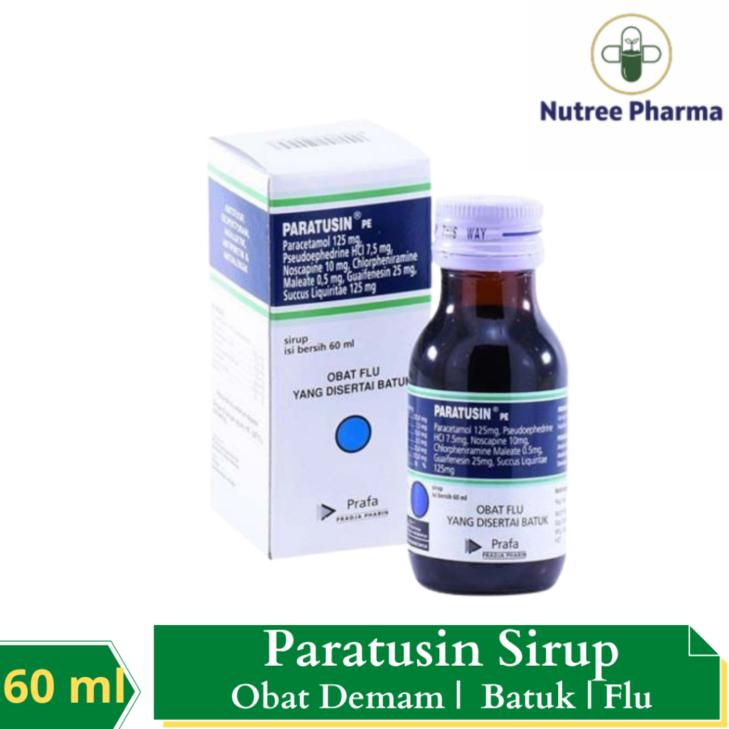 Jual ⚡MURAH & DIJAMIN ORI⚡ Paratusin Sirup 60 ml | Obat Batuk Pilek ...
