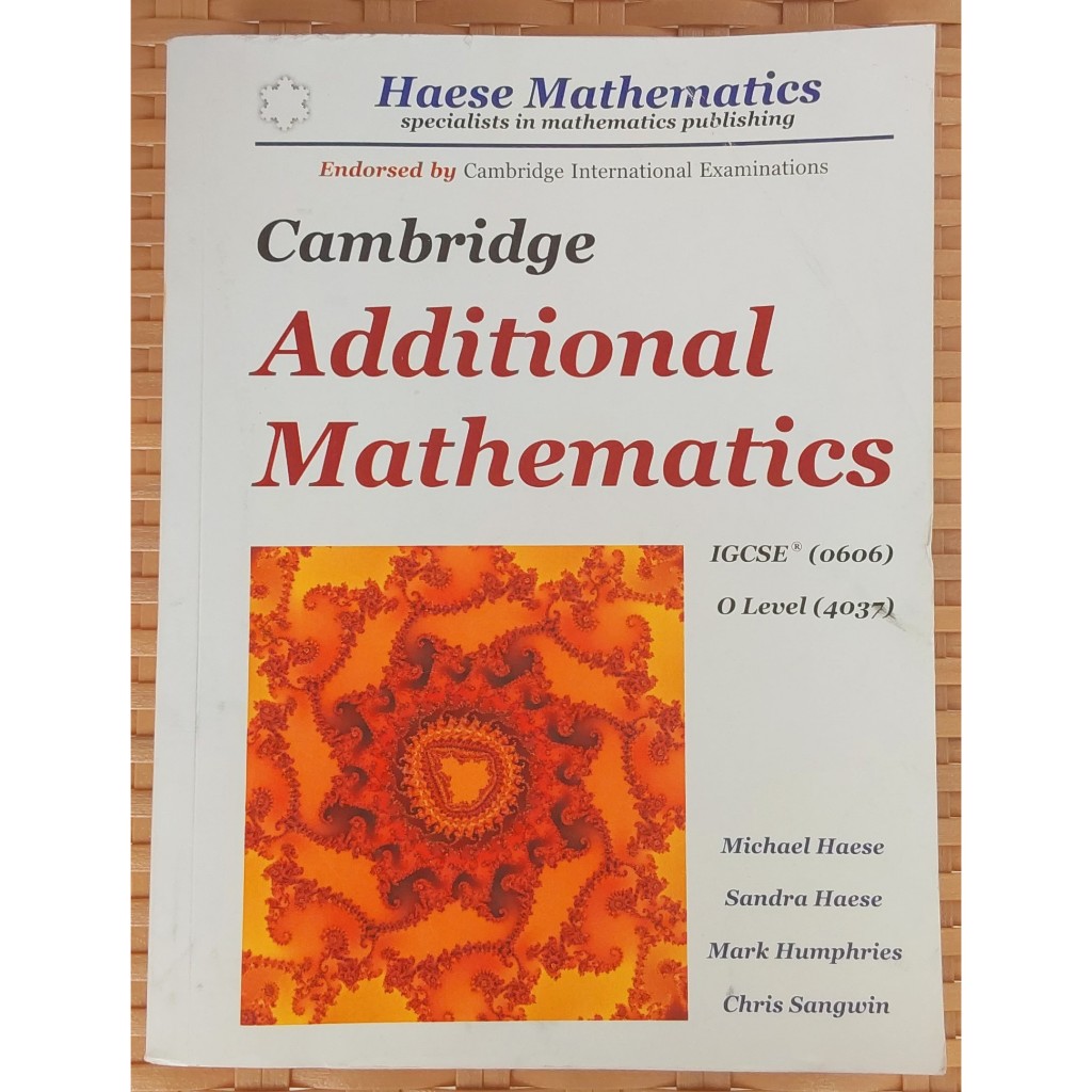 Jual Haese Mathematics; Cambridge Additional Mathematics for IGCSE ...