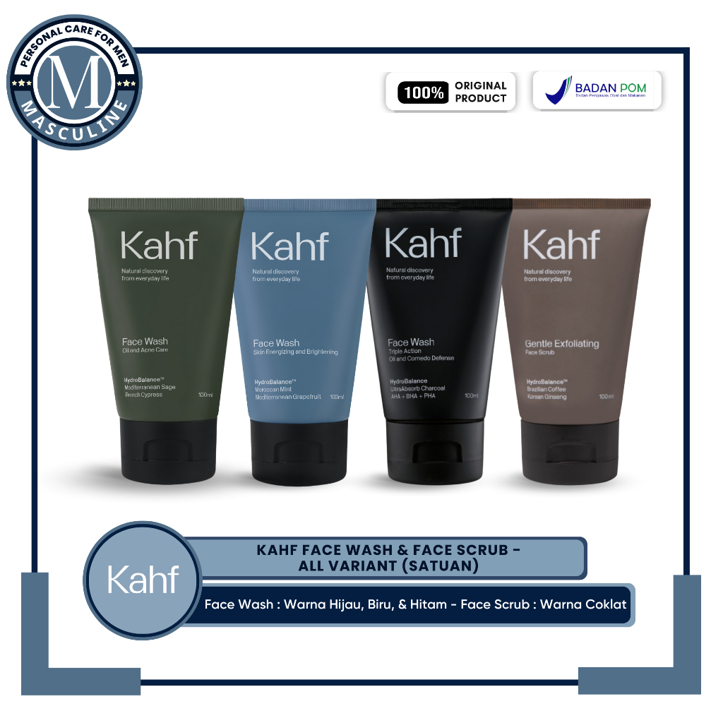 Jual Kahf Face Wash & Face Scrub - All Variant (Satuan) | Shopee Indonesia