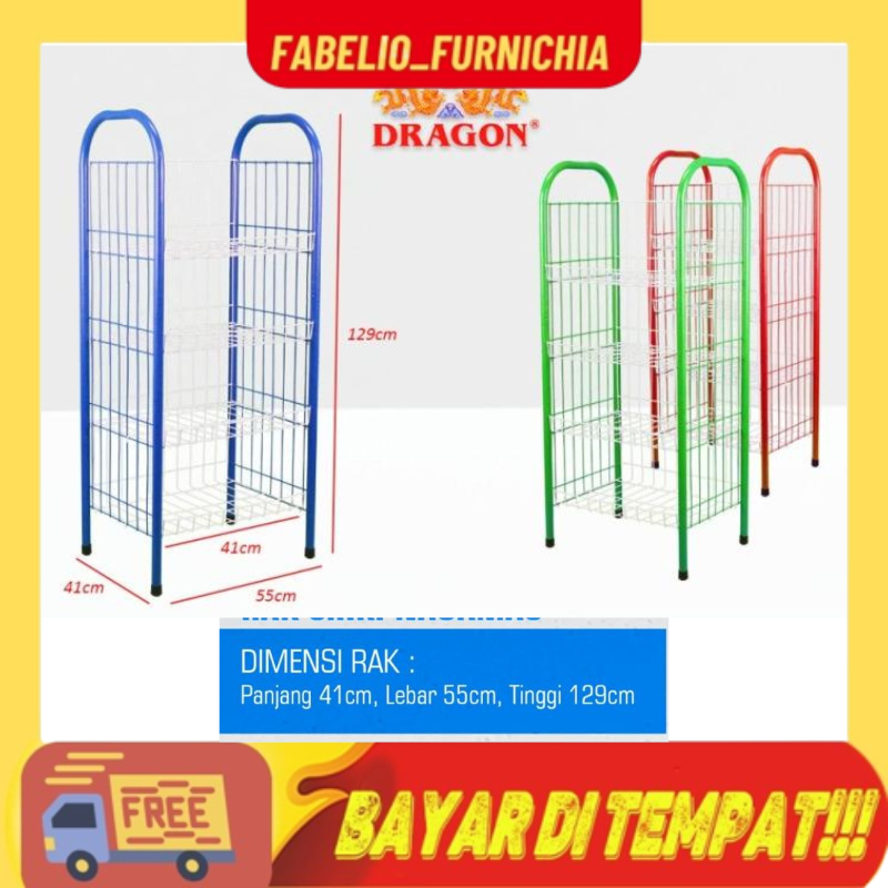 Jual Rak Chiki Warna 4 Susun/Rak Serbaguna 4 Susun/Rak ciki 4 tingkat ...
