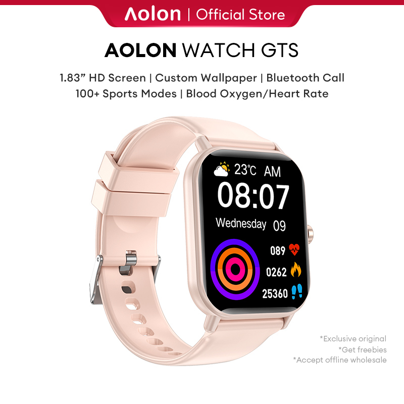 Jual Aolon GTS 2024 Smartwatch Bluetooth Call Custom Wallpaper ...