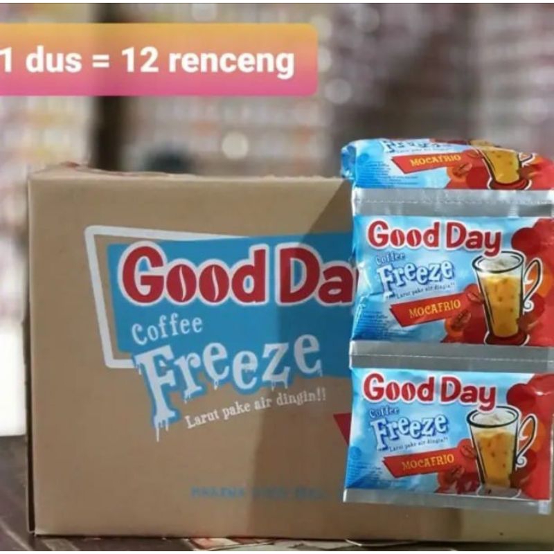 Jual [1DUS] Good Day Freeze Mocafrio 1 Dus Isi (12 Rtg × 10 Bks × 30g ...