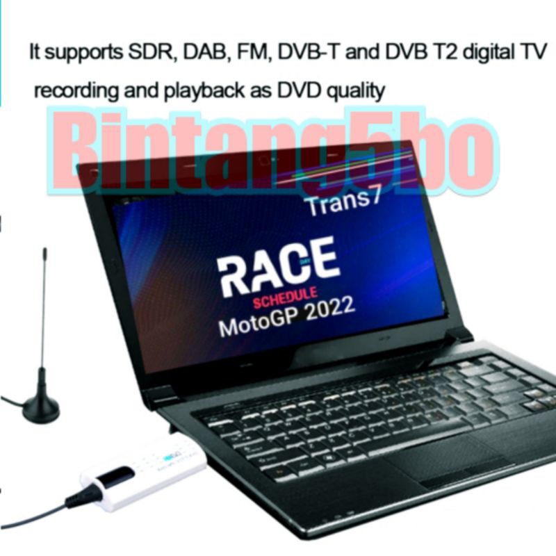 Jual DVB T2 USB Stick TV Digital murah TV Tuner dilengkapi Remote tanpa ...