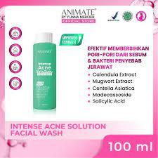 Jual Animate Intense Acne Solution Facial Wash 100ml | Shopee Indonesia