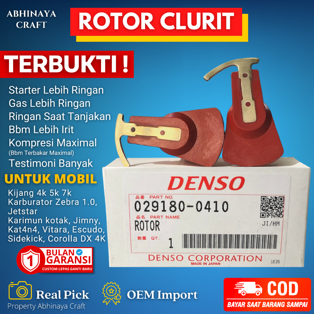 Jual Rotor clurit,kijang 4k,5k,7k/katana/cerry/hijet/cherede/zebra 10 ...