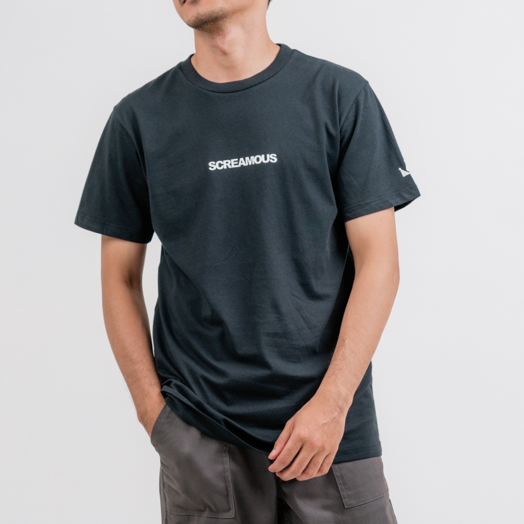 Jual Screamous Kaos T-Shirt LEGEND TINY ON WHITE BLACK | Shopee Indonesia