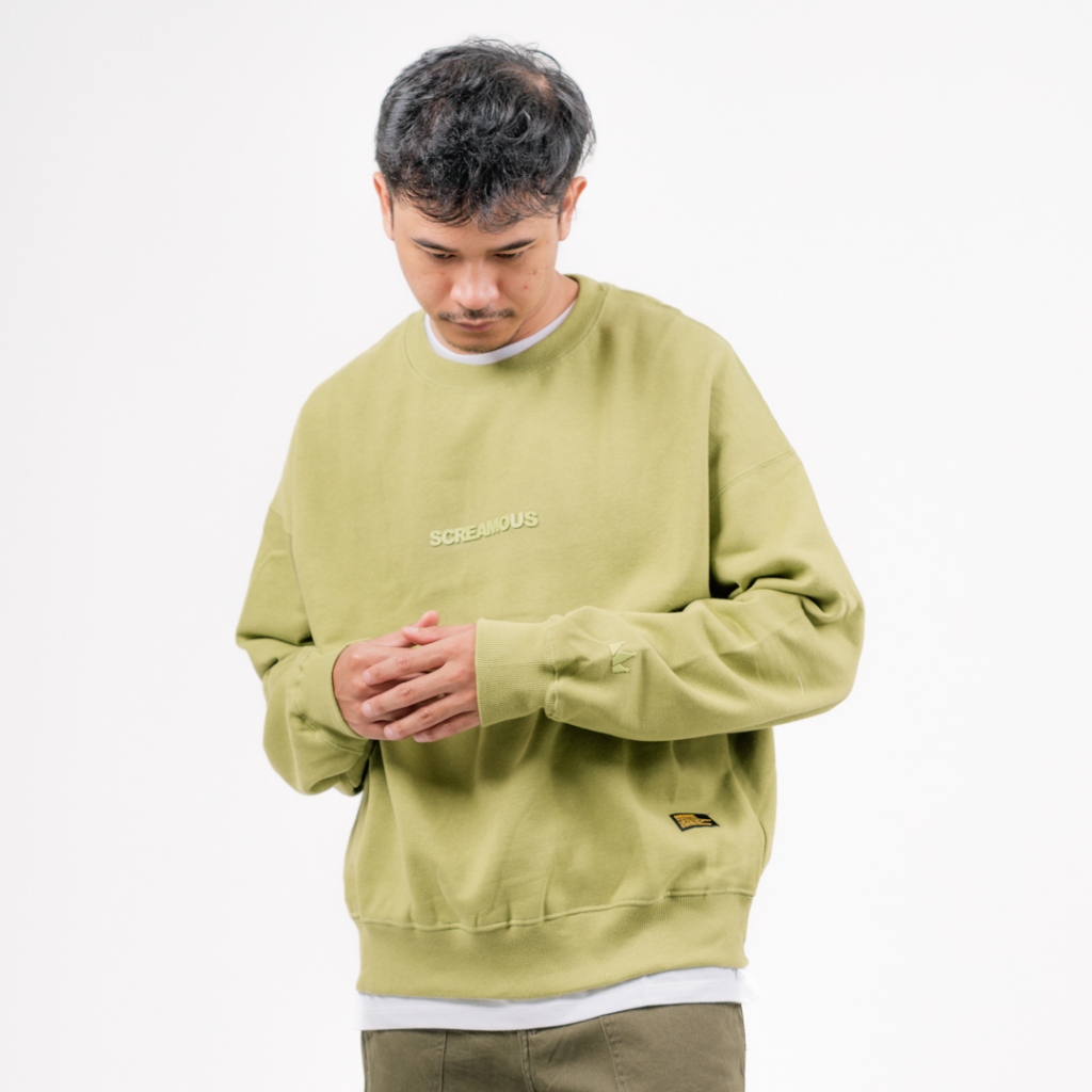 Jual Screamous Sweater Pria Crewneck OVERSIZED LEGEND TINY GRASSHOPPER ...