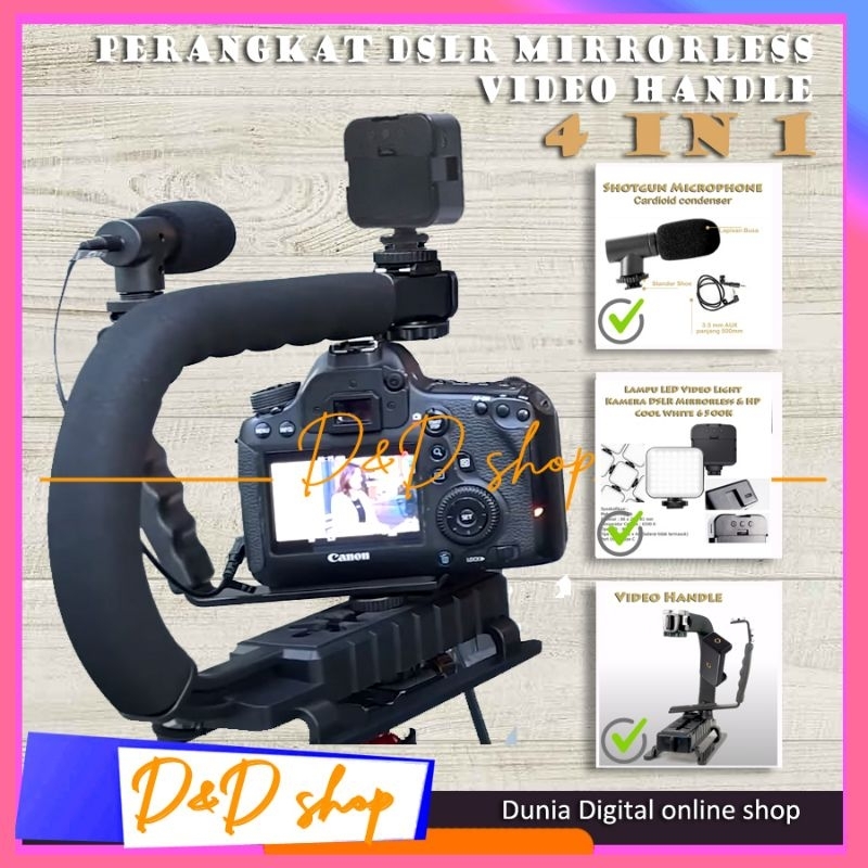 Jual KAMERA DSLR MIRRORLESS GRIP VIDEO HANDLING C SHAPE | Shopee Indonesia