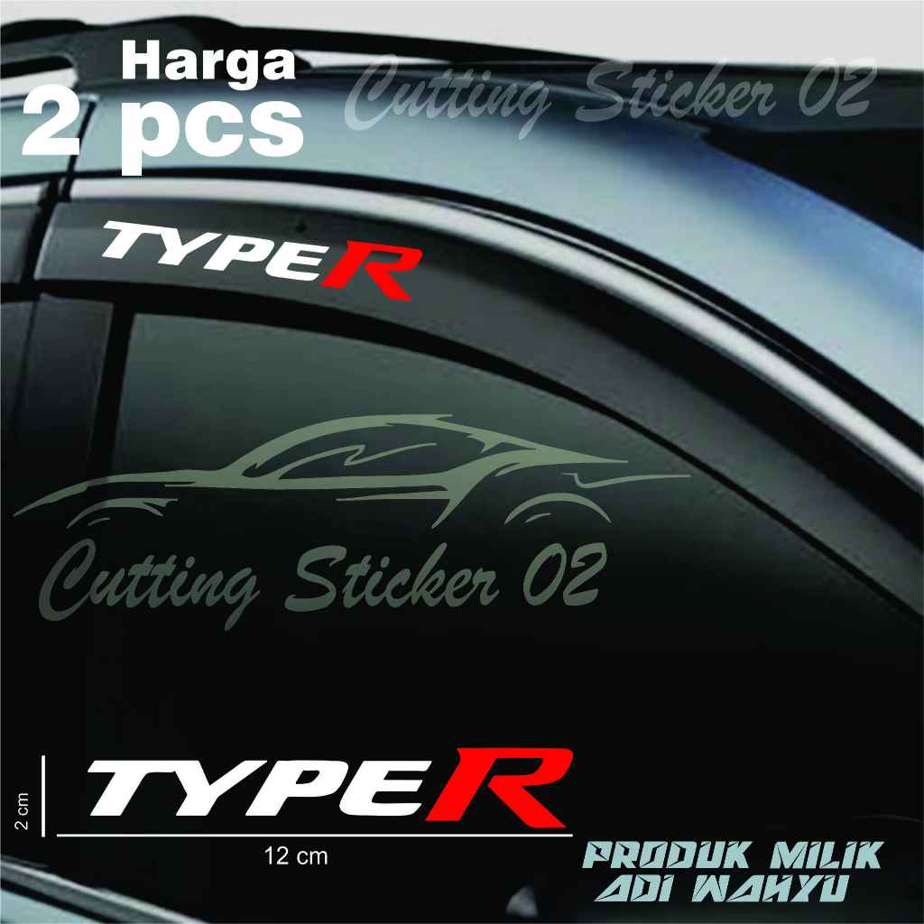 Jual Stiker Talang Air honda type r sticker cover talang air mobil ...