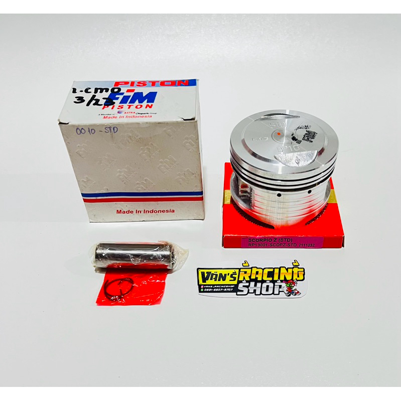 Jual PISTON FIM SCORPIO SET PISTON KIT SCORPIO JENONG FIM OS STD ( 70 ...