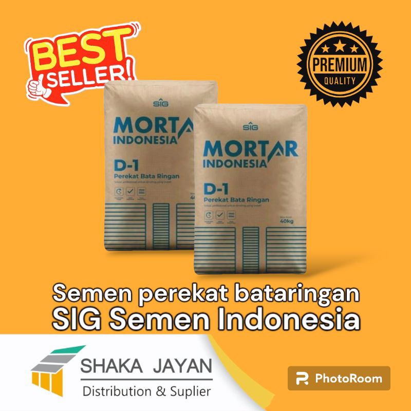 Jual SEMEN MORTAR 1 SAK - Perekat Bata Ringan SIG Mortar Indonesia 40kg ...