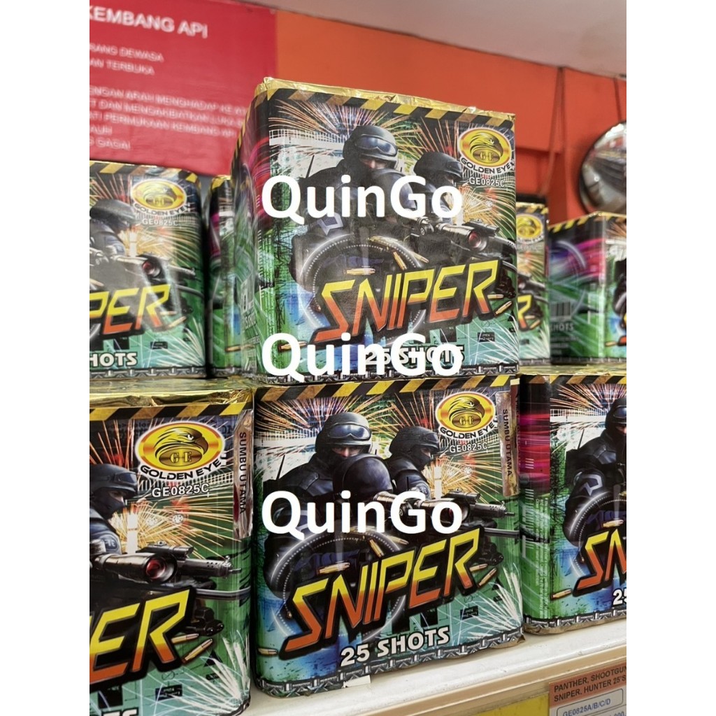 Jual Petasan 25 Shot Kembang Api Sniper Cake 0.8 Inch Petasan 25 Shot ...