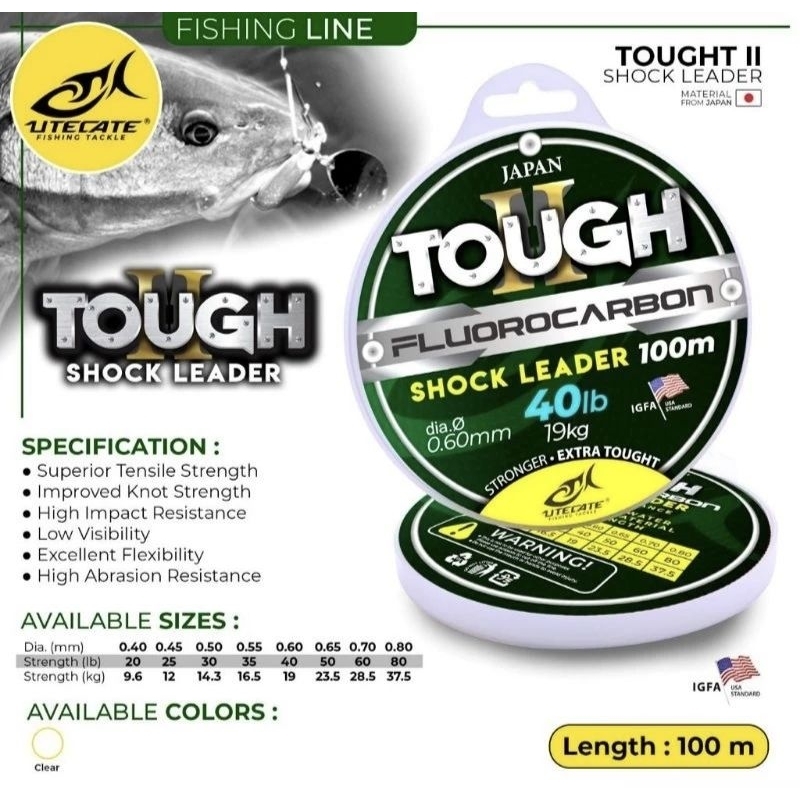 Jual Shock Leader Tough UTECATE IGFA | Shopee Indonesia