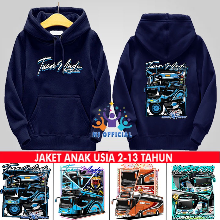 Jual Jaket Bus Anak Laki Laki Umur 2 3 4 5 6 7 8 9 10 11 12 13 Tahun / Jaket Hoodie Sweater Tuan ...