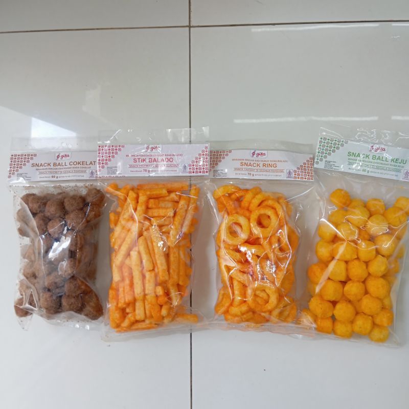 Jual Gita Snack Enak Siap Makan 60Gr - 70 Gr All Varian | Shopee Indonesia