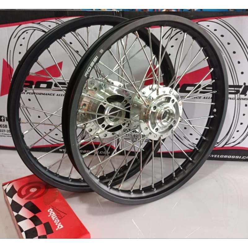 Jual VELG MOTOR HONDA SUPRA X 125 DOBEL CAKRAM/SEPASANG KOMPLIT V ROSSI ...