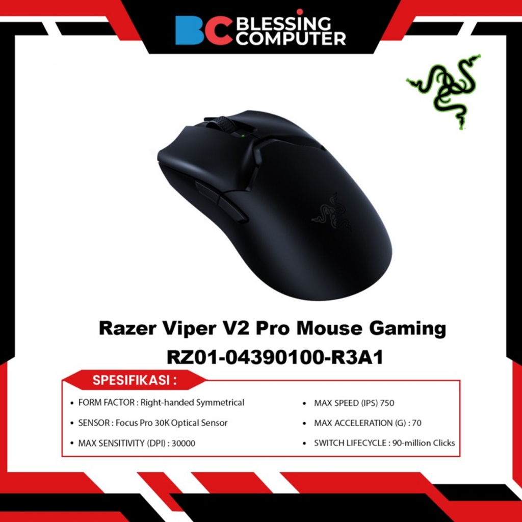 Jual Razer Viper V2 Pro Mouse Gaming RZ01-04390100-R3A1 | Shopee Indonesia