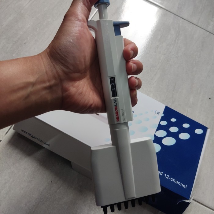 Jual Multichannel MICROPIPETTE 0.5-10ul (0.01 mL) / 8-Channel Pipettor ...