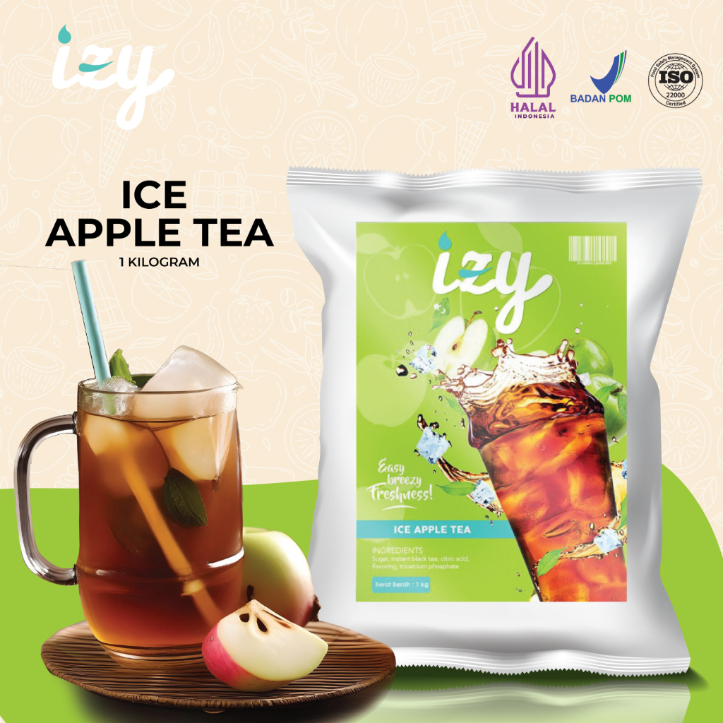 Jual Izy Powder Drink Apple Iced Tea - Bubuk Minuman Teh Apel 1 Kg ...