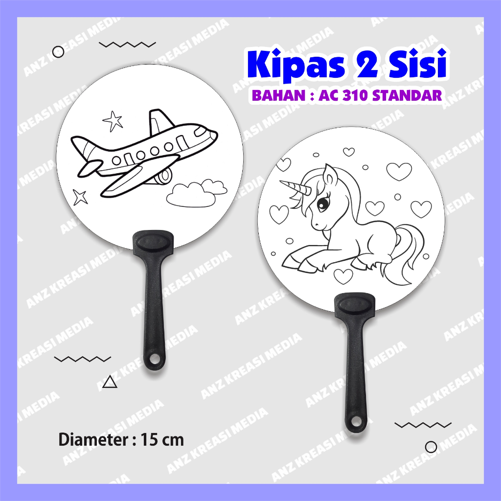 Jual KIPAS TANGAN PROMOSI CUSTOM 2 SISI - BAHAN AC 310 | Shopee Indonesia
