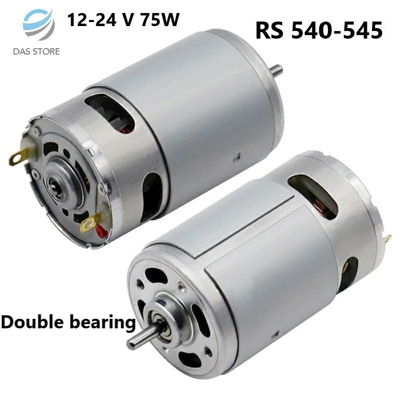 Jual Dinamo DC Motor 545 12V 24V 17500 Rpm High Speed High Torque RS-545 | Shopee Indonesia