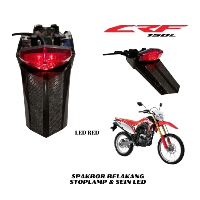 Jual Spakbor crf 150 / undertail motor honda crf 150L / stoplamp belakang crf 150 led non plat ...