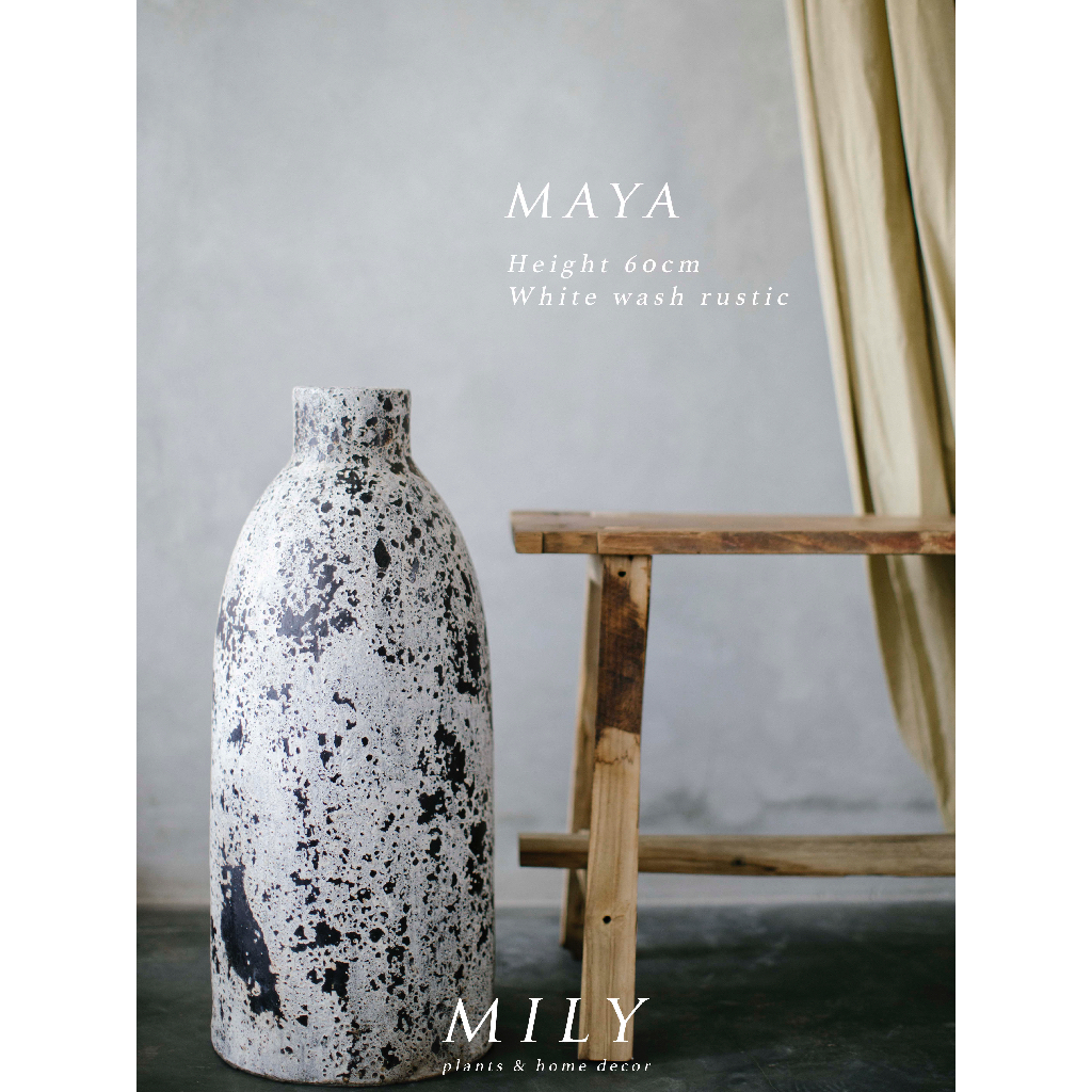 Jual Maya Vase - vas bunga estetik, handmade vase aesthetic pottery ...