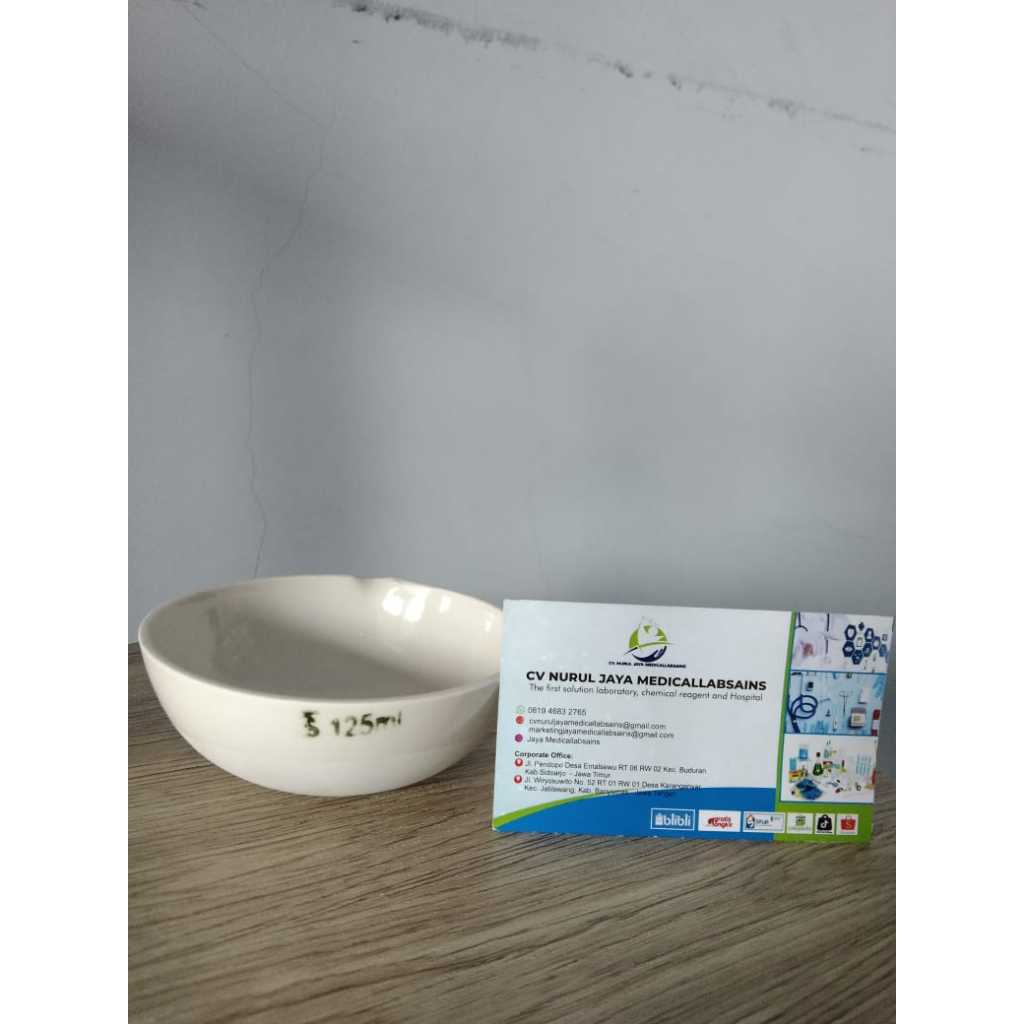 Jual Cawan Porselin 125ml | Evaporating Dish Porcelain | Shopee Indonesia