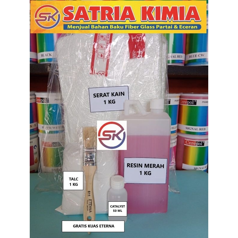Jual Resin + serat fbr + talk + catalis | Shopee Indonesia