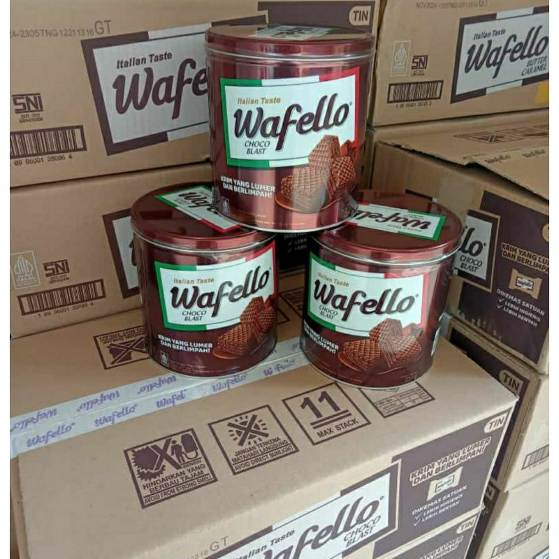 Jual Wafello kaleng Coklat Caramel Des 2025 Lebaran Idul Fitri 1 dus ...