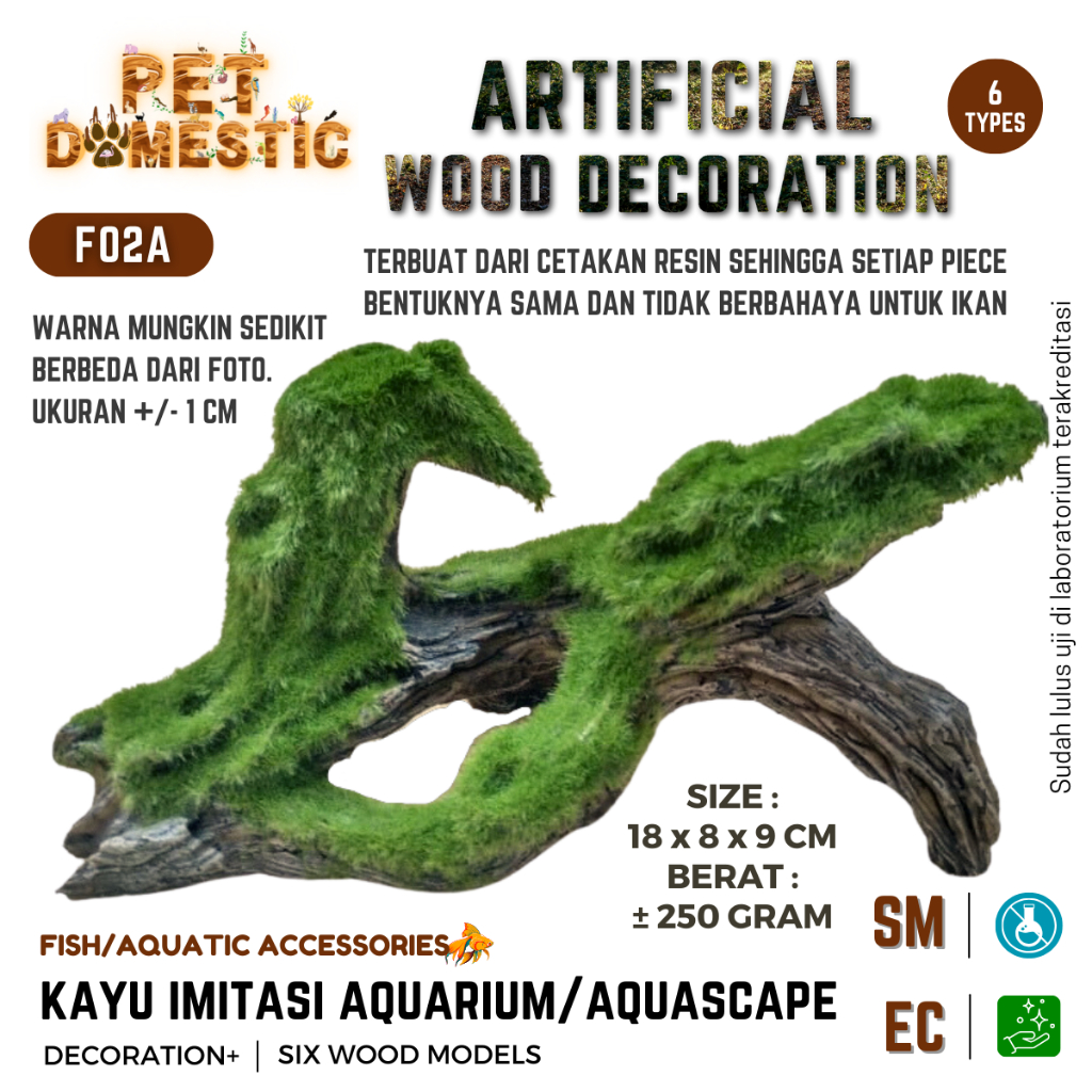 Jual KAYU MOSS IMITASI AQUASCAPE HIASAN DEKORASI AIR TENGGELAM MINI ...