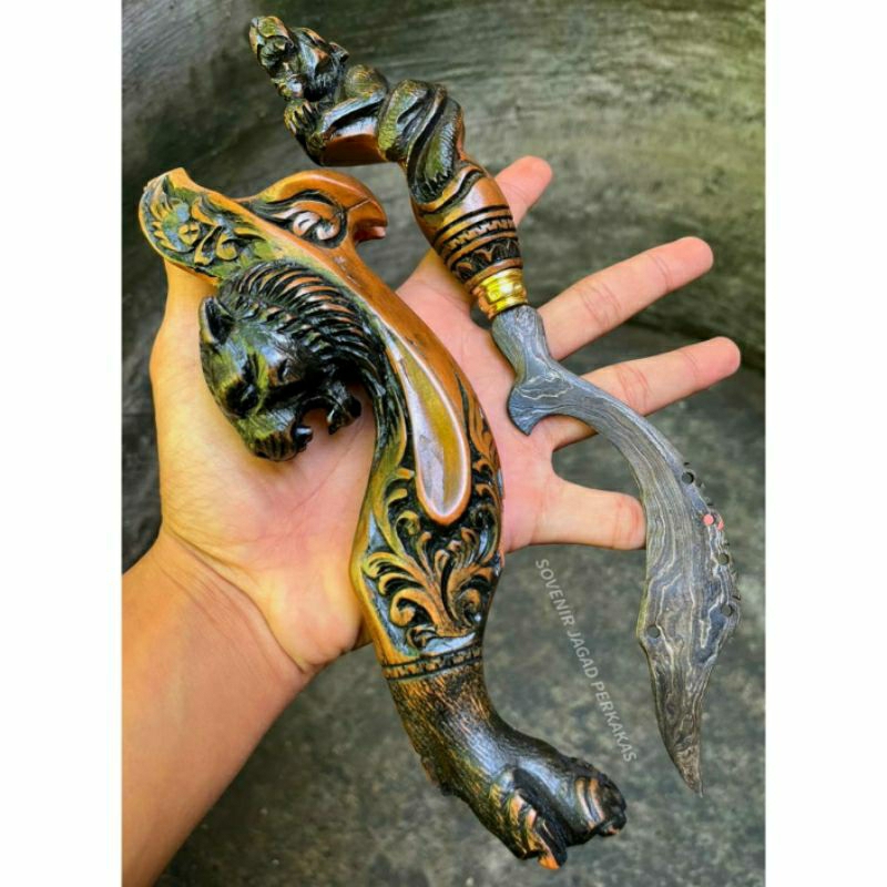 Jual KUJANG PUSAKA MINI BAJA PAMOR DAMASKUS BALIK MLIPIH KERAJINAN ...