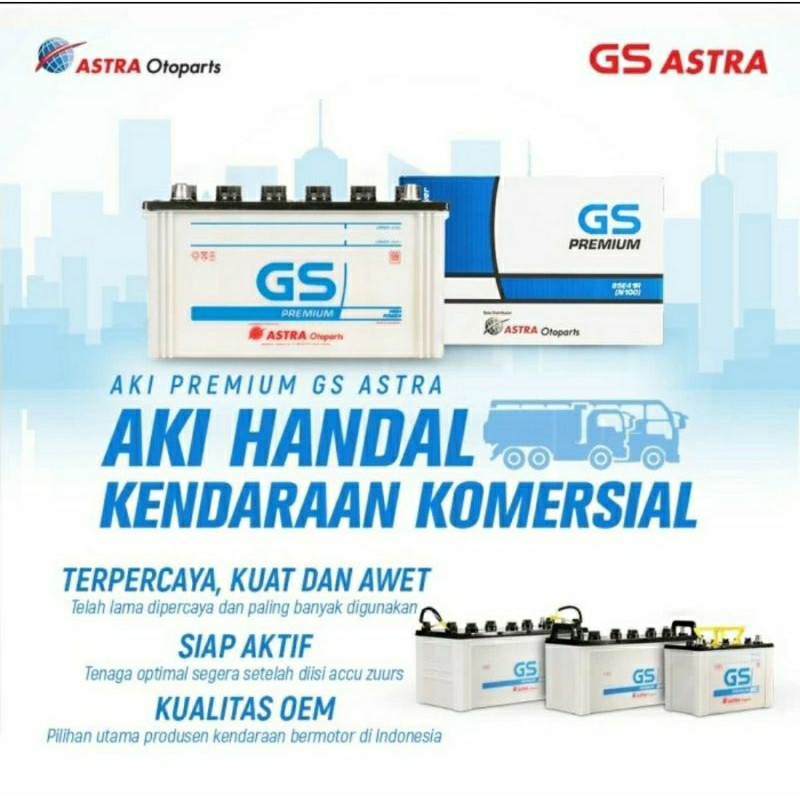 Jual aki GS ASTRA PREMIUM N100 12V 100AH | Shopee Indonesia
