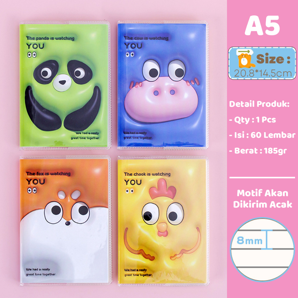 Jual Aimilo New Notebook A7 Buku Kecil Aesthetic Scrapbook Mini 60 ...