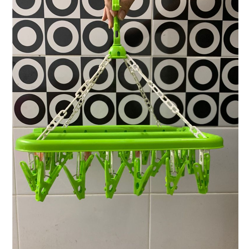 Jual Jemuran jepit gantung jemuran baju jemuran kaos kaki jemuran lipat ...