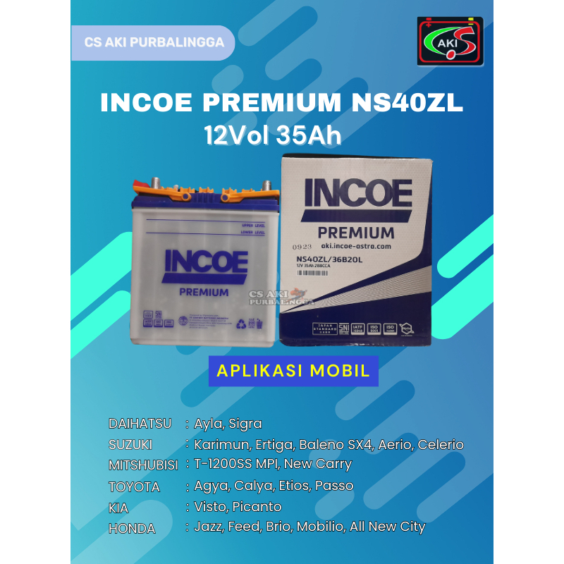 Jual Incoe Premium NS40ZL | Shopee Indonesia
