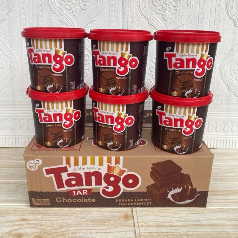 Jual 1 Dus Tanggo tango Wafer roti biskuit Coklat Vanila 240g HARGA 1 ...