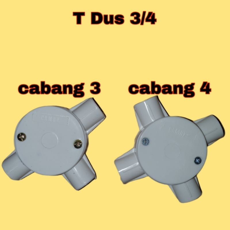 Jual T Dus Putih cabang 3/4 (Erke/Camry) | Shopee Indonesia