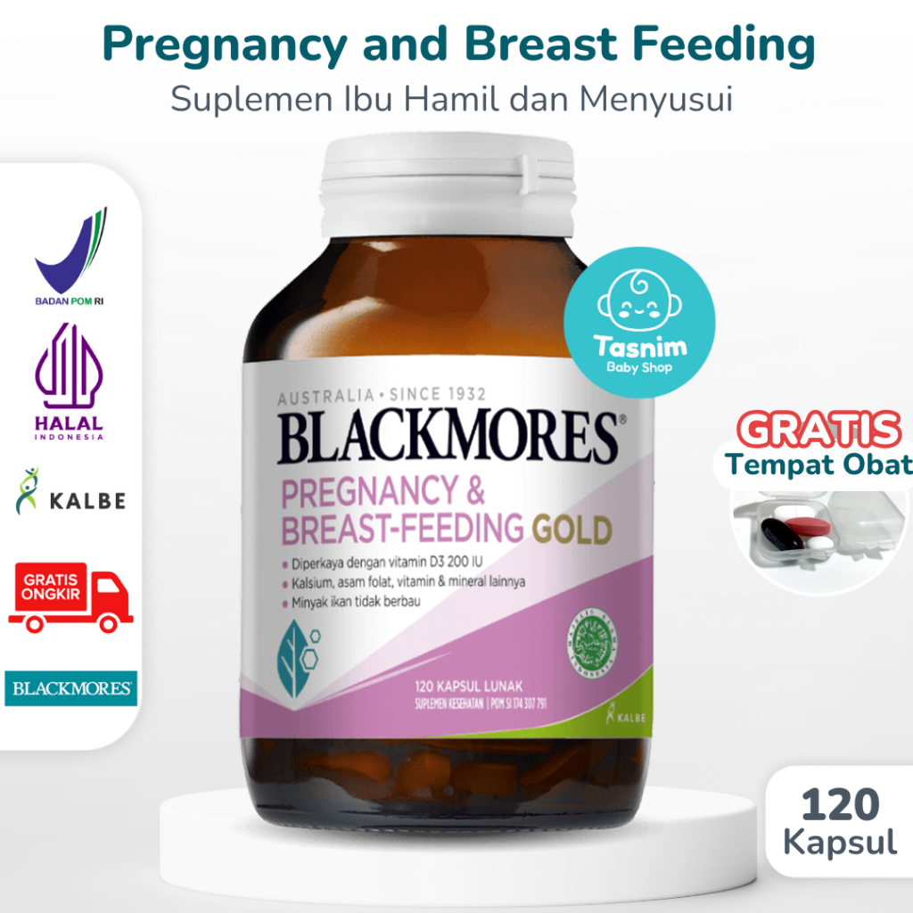 Jual TBS - Blackmores - Pregnancy and Breastfeeding Gold Caps - Kalbe ...