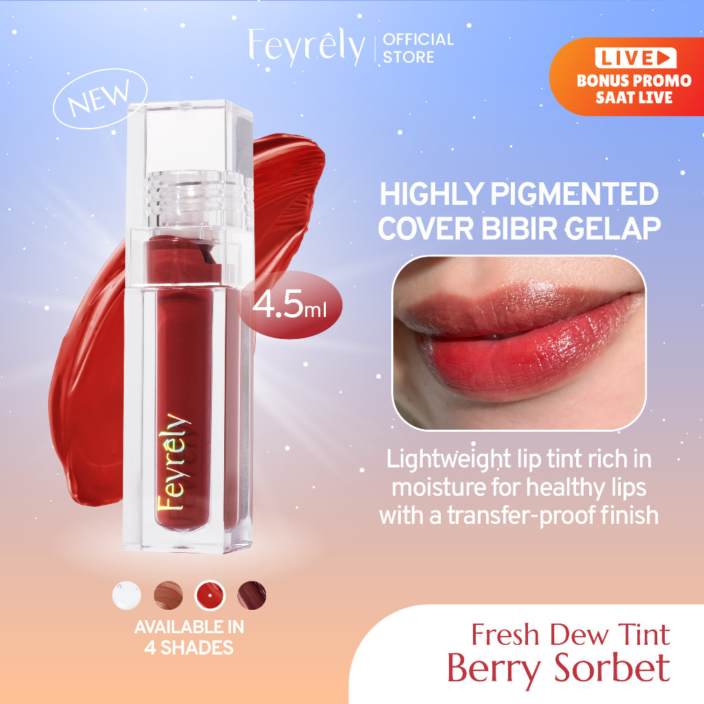 Jual FEYRELY Fresh Dew Tint - 02 Berry Sorbet | Shopee Indonesia